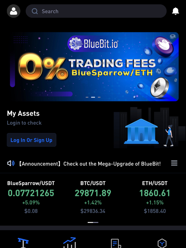BlueBit exchange app Download latest version v1.17.6
