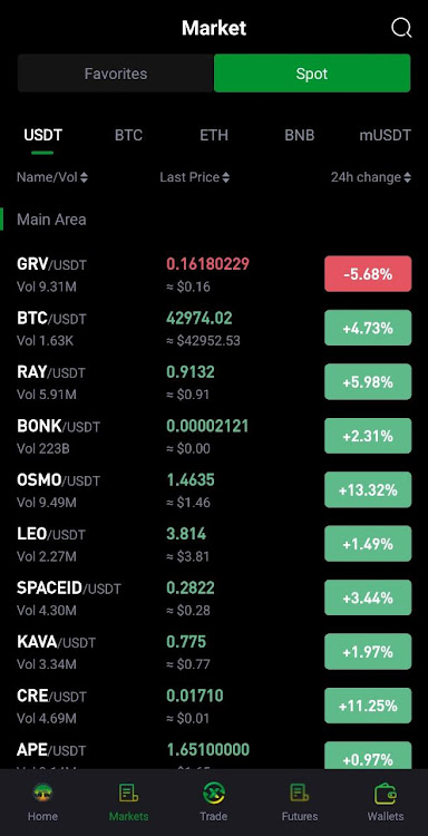 GroveXC exchange app Download latest version 1.0.13