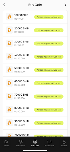 SHIB Cloud Miner App Download for Android 1.0.19